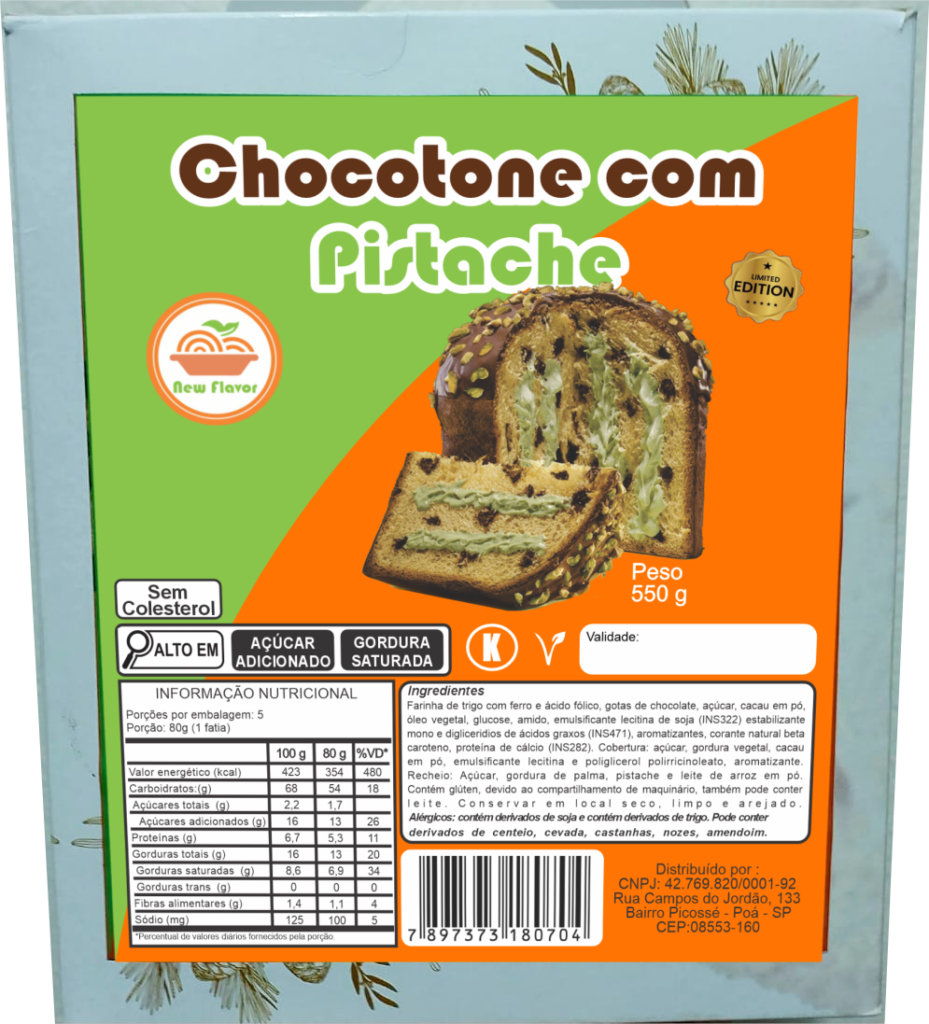 CHOCOTONE COM PISTACHE – Novos Sabores